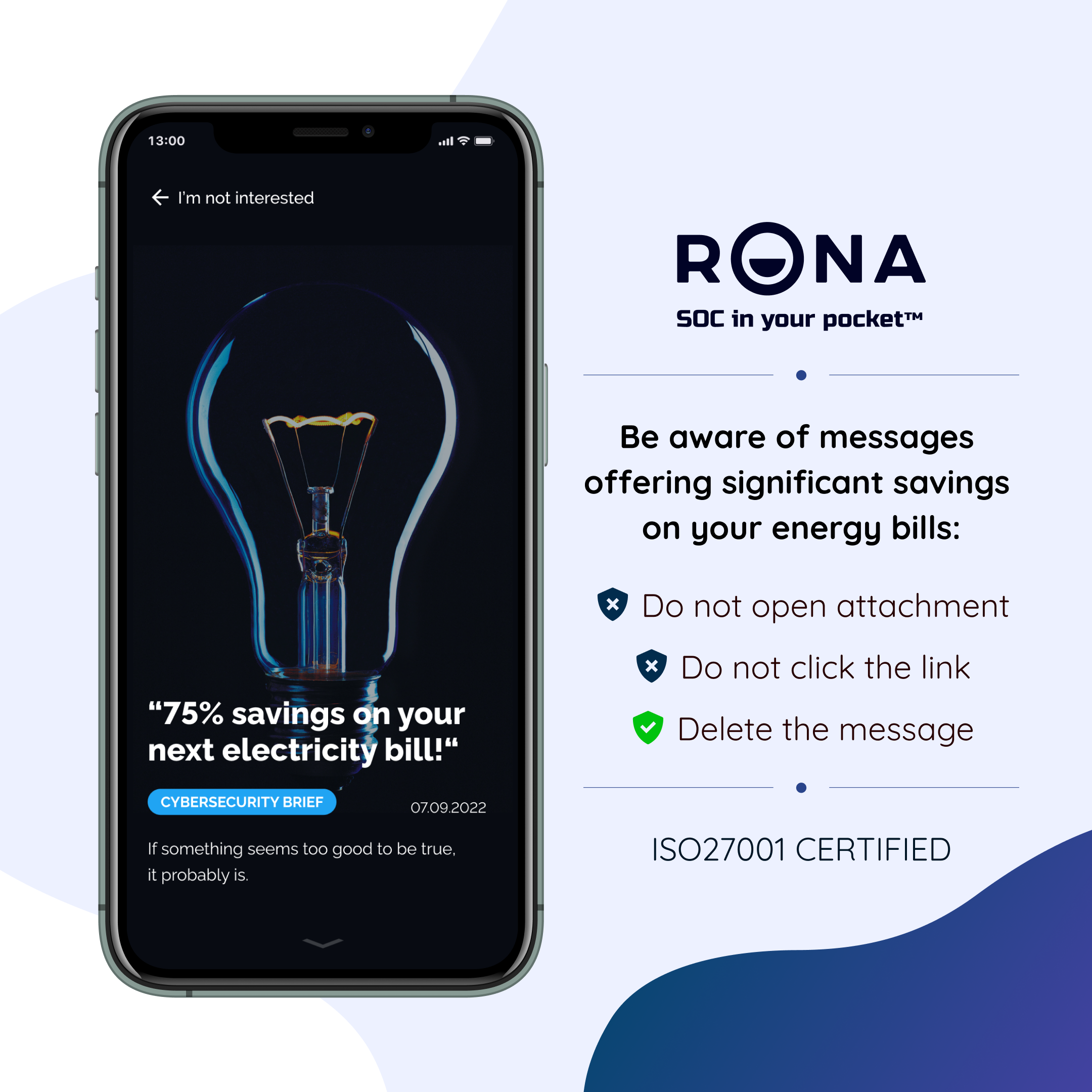 Cybersecurity awareness program - Rona